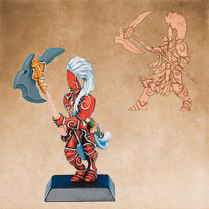 Royal Guard with Halberd - Rackham Confrontation